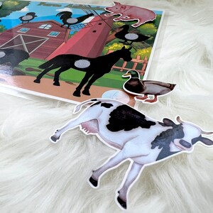 Farm Animals Printable - Farm Animals Worksheet - Farm Animals Matching ...