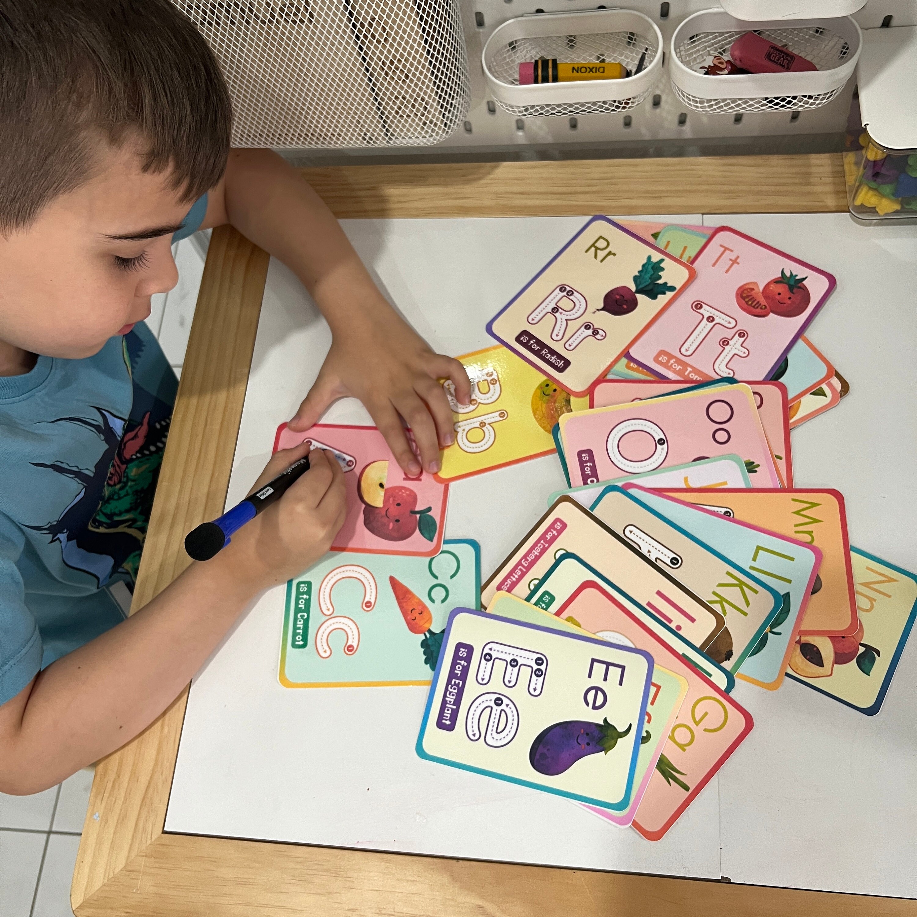 Alphabet Tracing Cards, Alphabet Tracing Worksheets, Fruits and ...