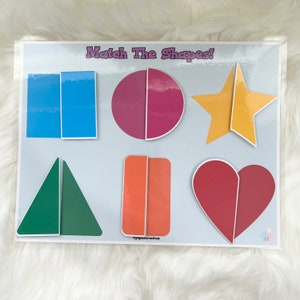 Sort by Shapes - Shape Matching Activity - Shape Matching Game - Shape ...