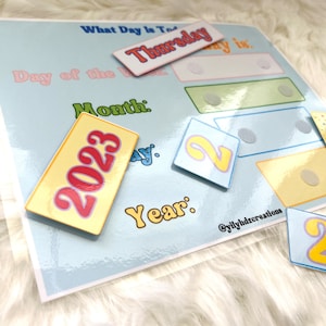 Kids Daily Calendar - Kids Morning Board - Preschool Morning Board ...