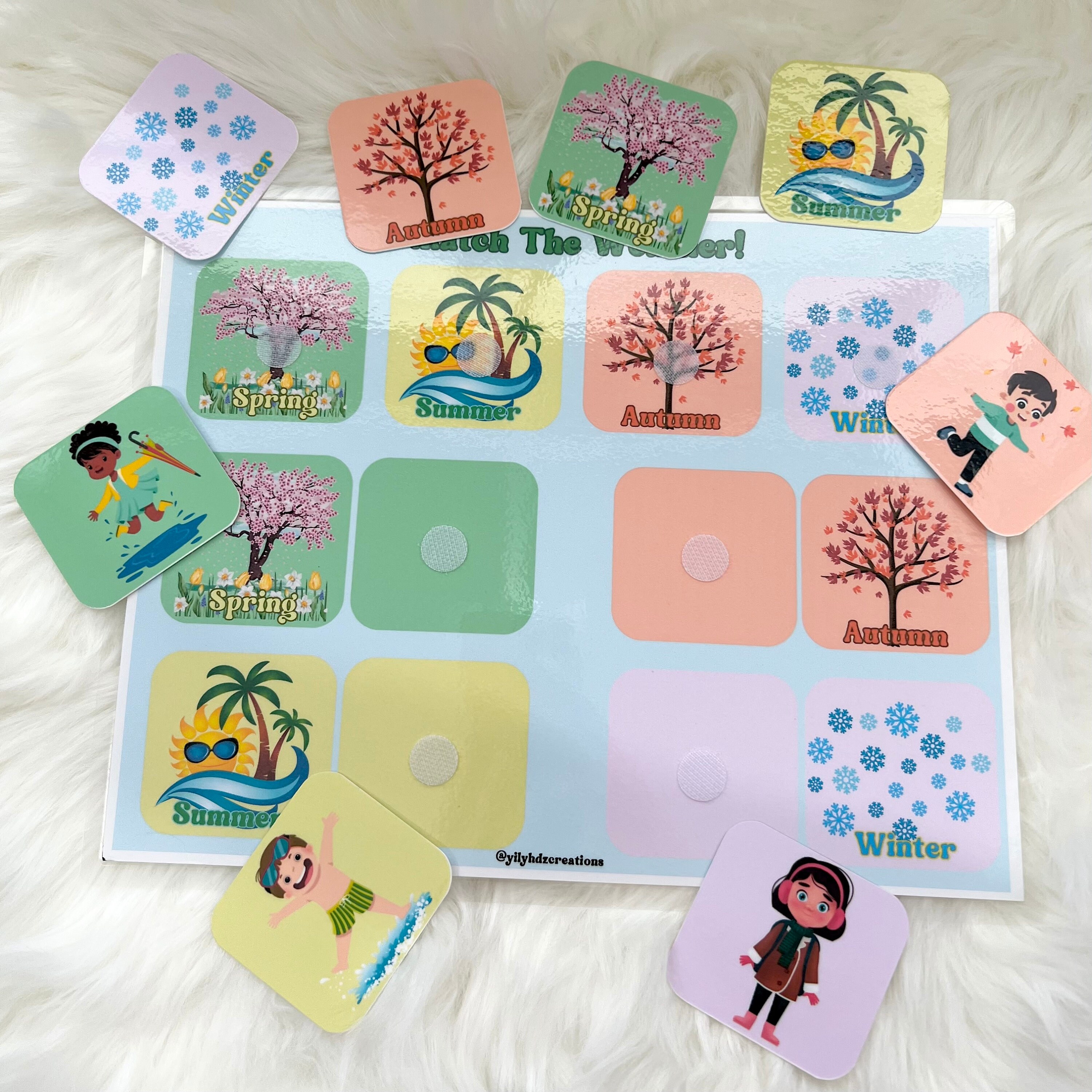 Season Printable - Weather Clothing Activity - Match the Season ...