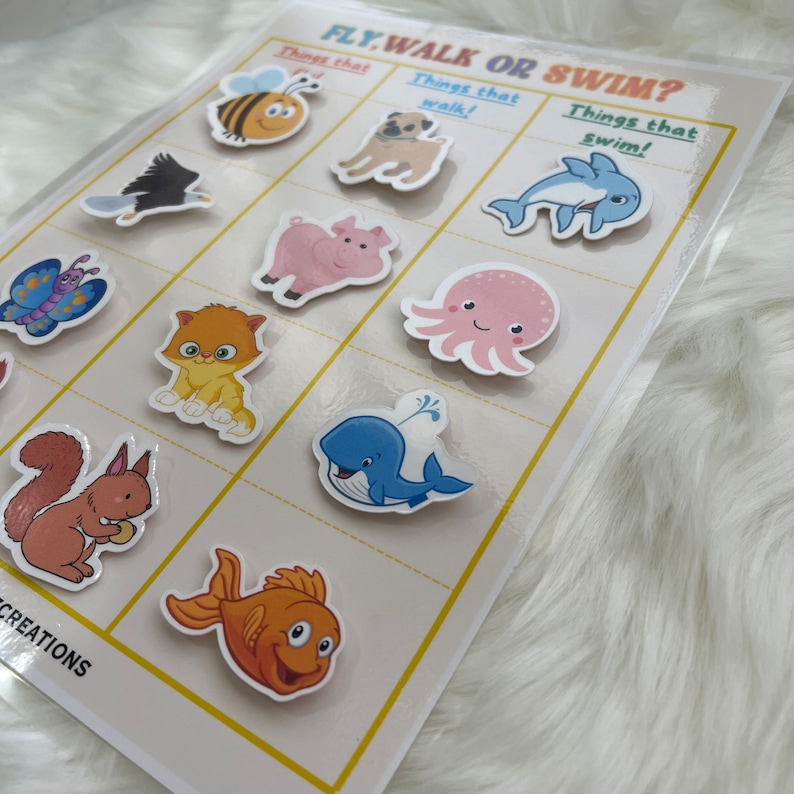 Animal Sorting Activity Sorting Activity Printable for Kids - Etsy