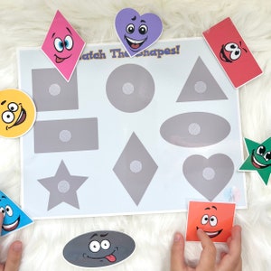 Shape Matching Activity - Preschool Shapes - Shapes Printables - Shape ...