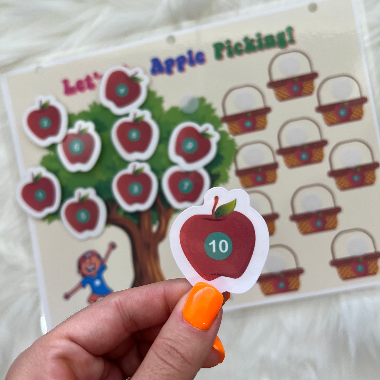 Counting Activity for Preschool, Busy Book Toddler, Montessori Busy ...