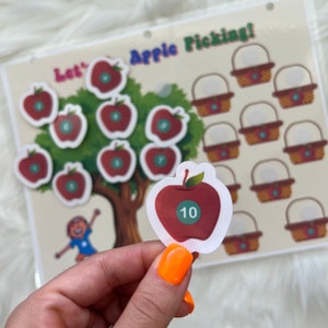 Counting Activity for Preschool, Busy Book Toddler, Montessori Busy ...