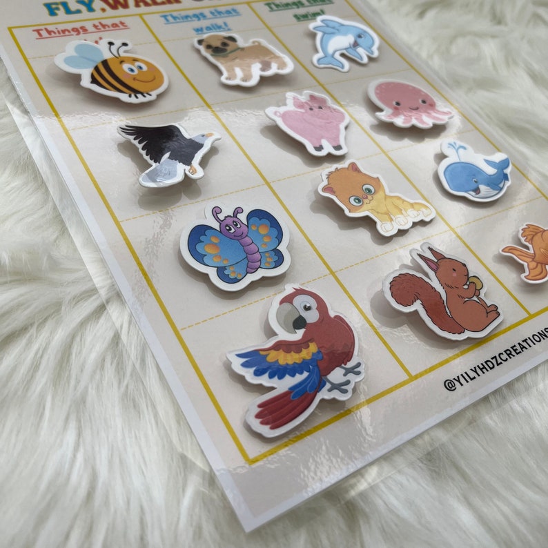 Animal Sorting Activity Sorting Activity Printable for Kids - Etsy