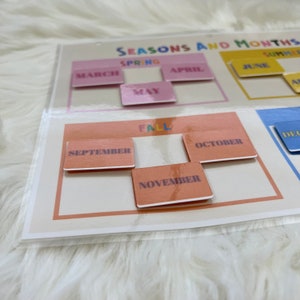 Months of the Year, Educational Activity, Preschool and Kindergarten ...