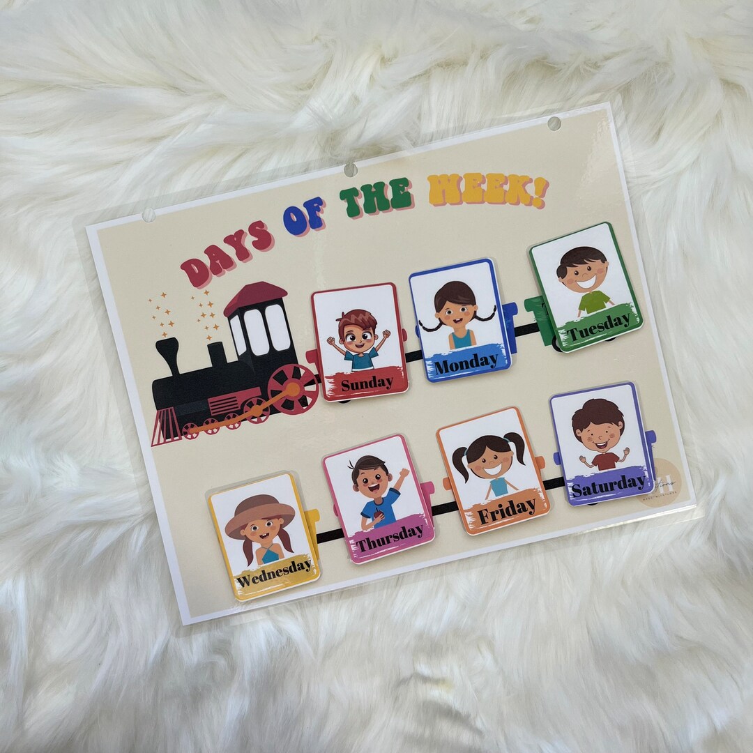 Days of the Week, Days of the Week for Preschoolers, Learning Days of ...