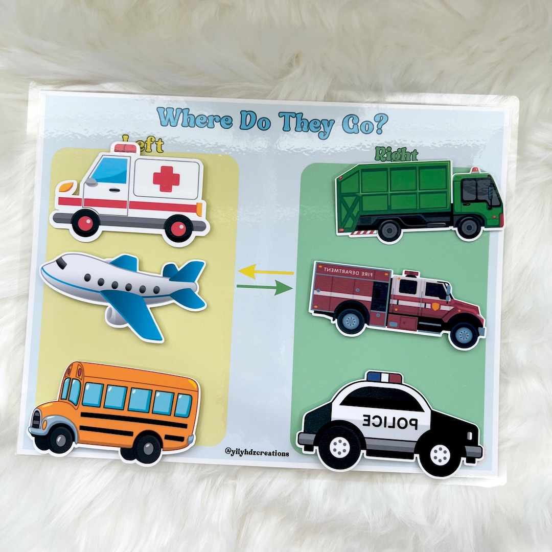 Learning Left and Right - Kindergarten Activity - Homeschool Printable ...