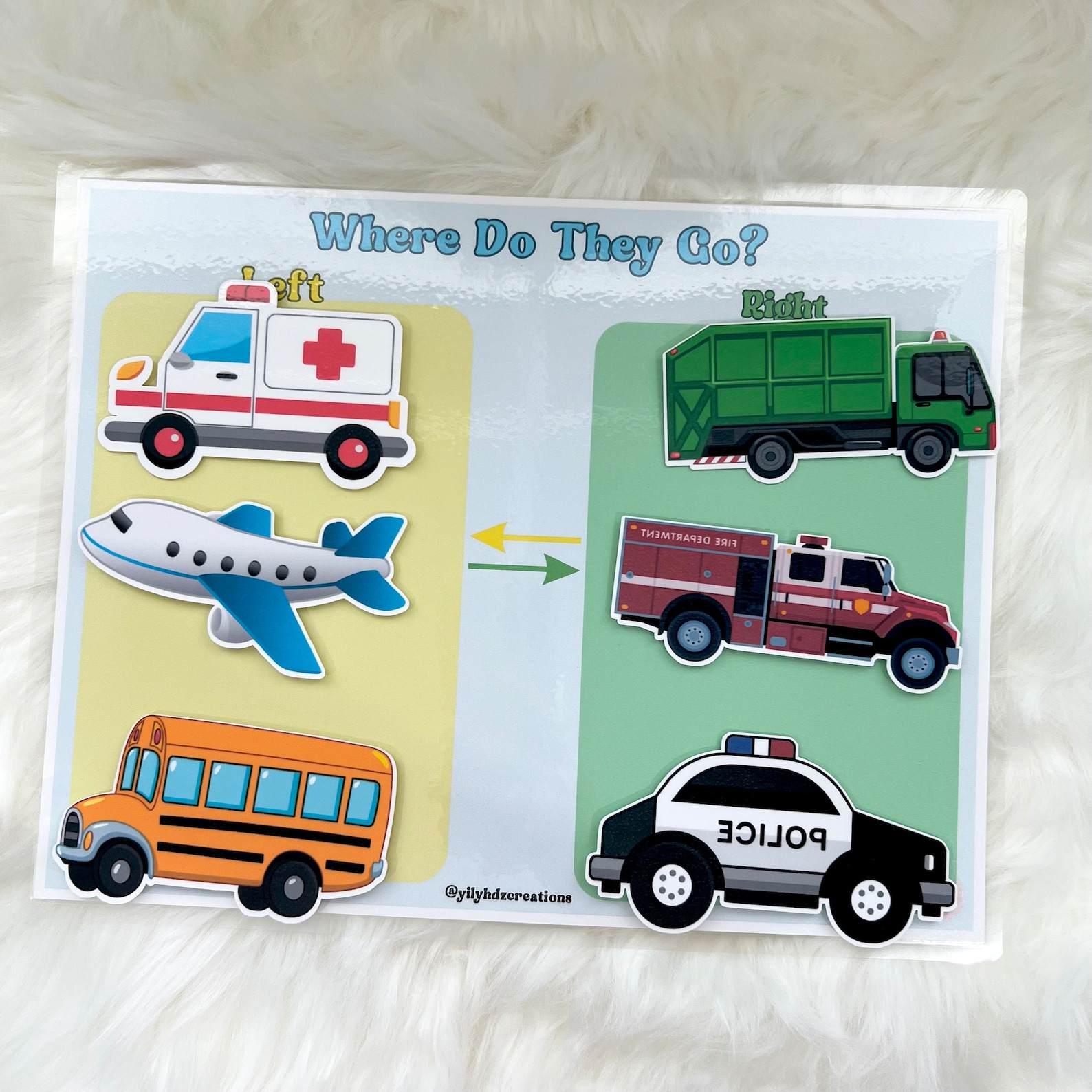 Learning Left and Right - Kindergarten Activity - Homeschool Printable ...