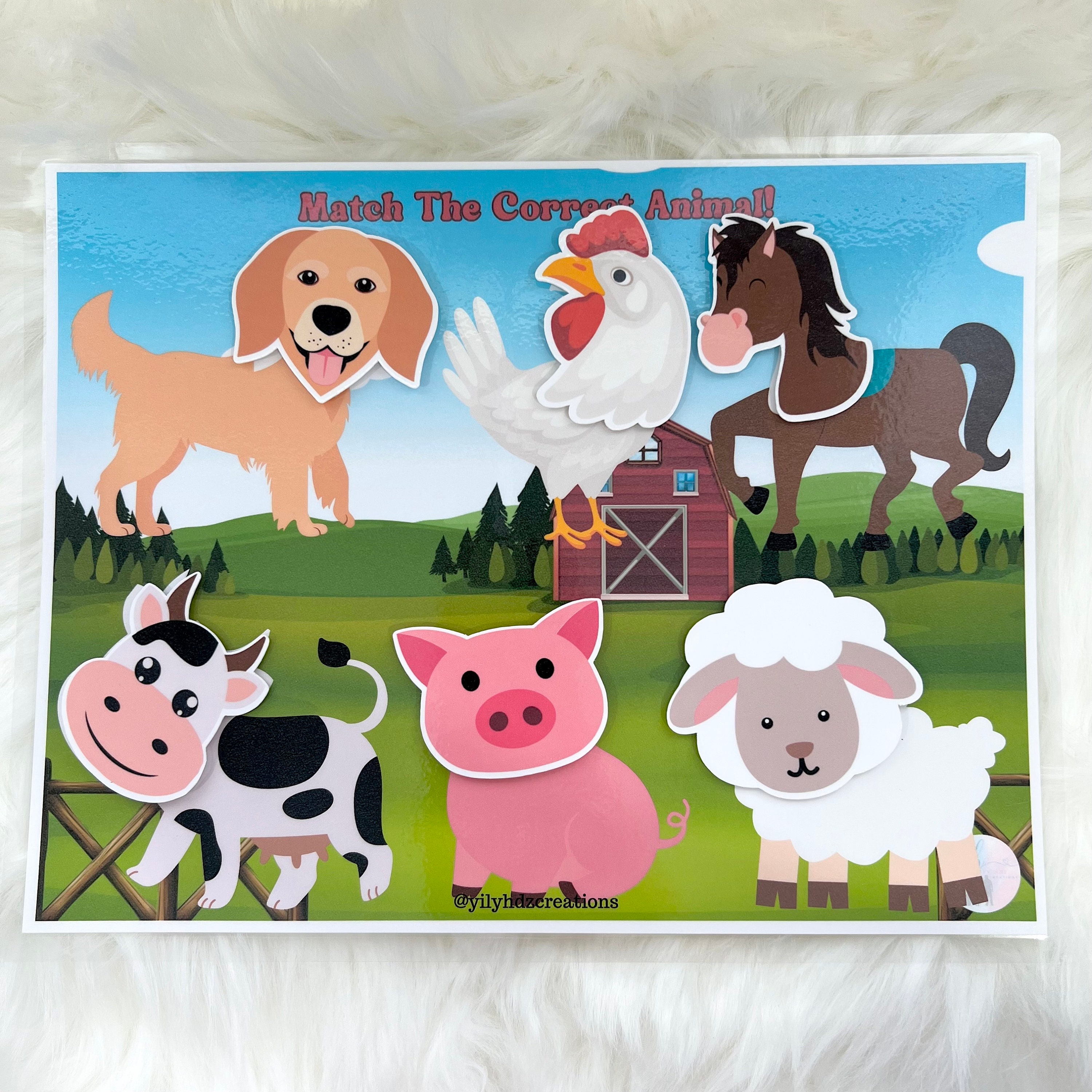 Farm Animals Printable Farm Animals Activity Farm Animals Shadow ...