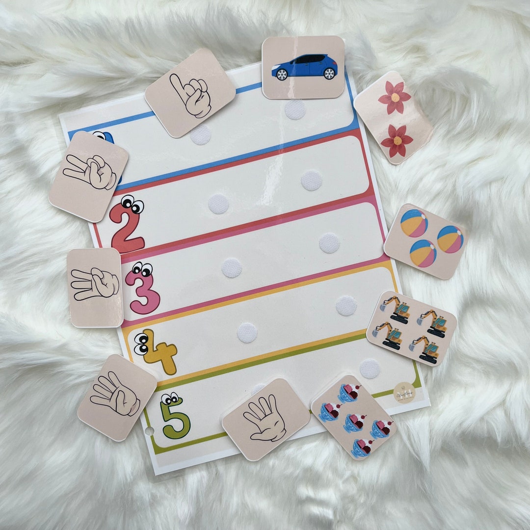 Number Matching Activity - Preschool Math -preschool Worksheets ...