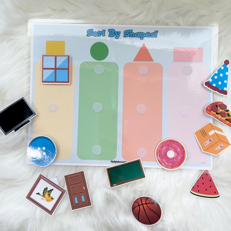 Sort by Shape Shapes Matching Game Shapes Matching Printable Shapes ...