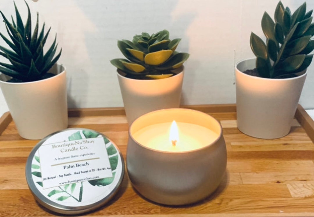 Revive & Rejuvenate - 4oz Soy Candle, Ozone, Sea Mist, Mint, Spa Blend ...