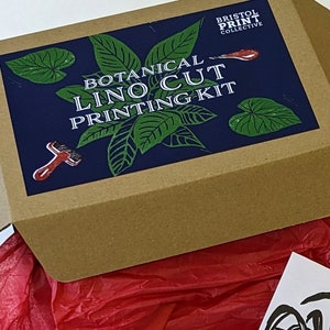 Botanical Linocut Printing Kit - Etsy