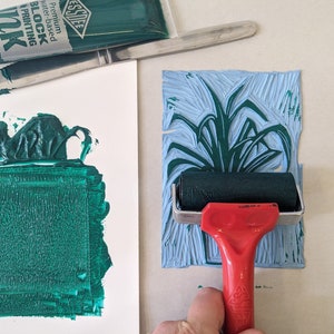 Botanical Linocut Printing Kit - Etsy