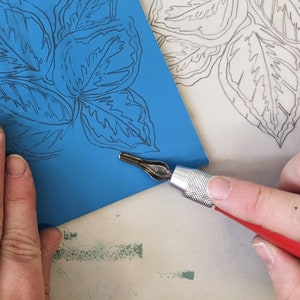 Botanical Linocut Printing Kit - Etsy