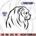 Chow Chow Outline PNG/ Chow Chow Side View Portrait Line Art SVG/ Dog ...