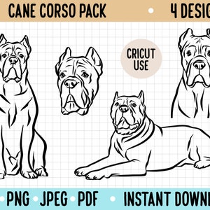 Cane Corso Outline SVG: Dog Line Drawing Vector (digital Download) - Etsy