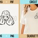 Poodle Outline SVG/ Cute Poodle Face Dog Vector Graphic Illustration ...