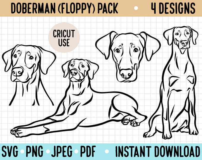 Labrador Outline SVG: Dog Line Art, Cricut Cut File (digital Download ...