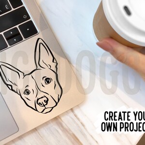 Basenji Outline SVG/ Basenji Face Line Art Vector File/ Dog Breed ...