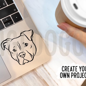 Staffordshire Bull Terrier Dog Outline Svg/large Dog Breed Line Drawing ...