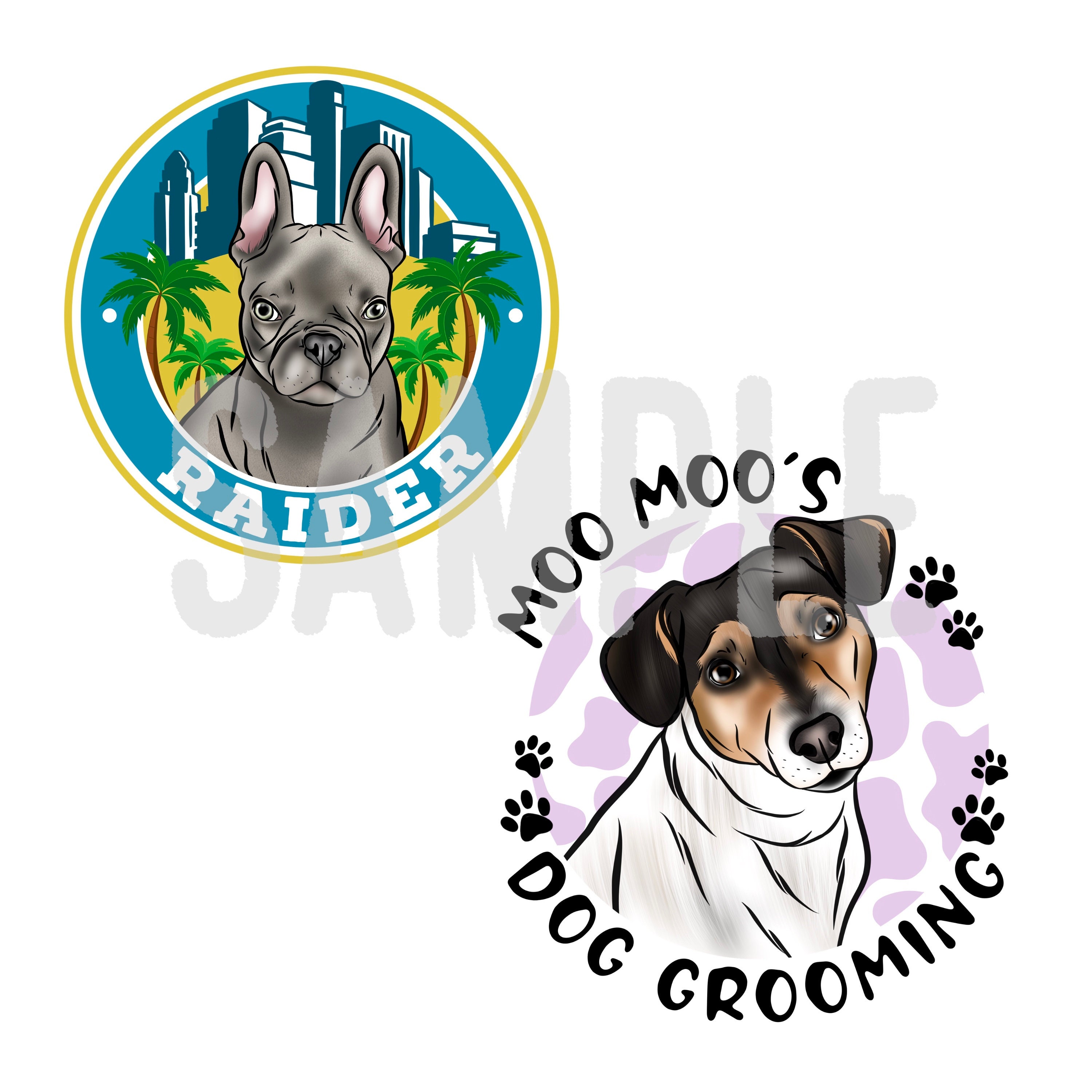 Custom Business Logo Design Featuring Pet Personalised Dog Cat - Etsy UK