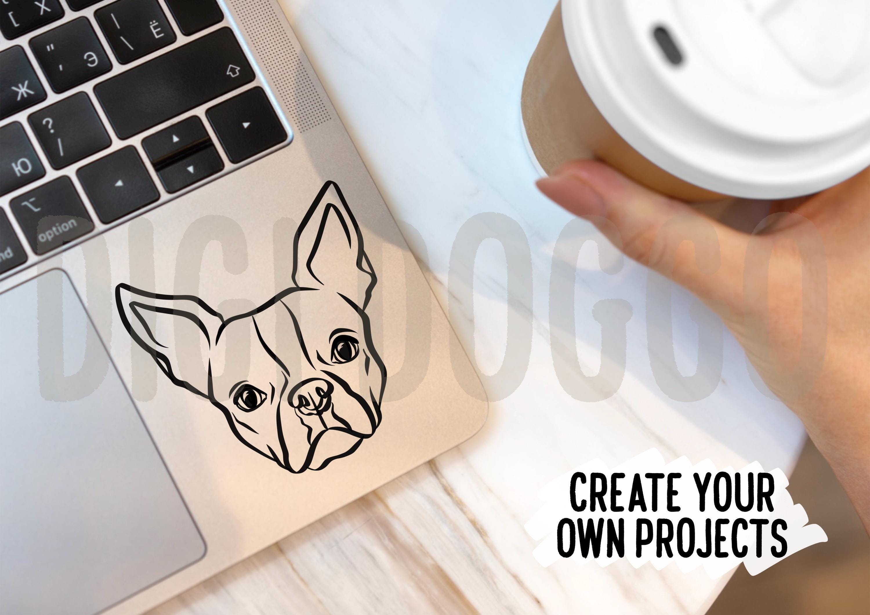 Boston Terrier Outline Svg/boston Terrier Face Line Art Vector File/dog ...