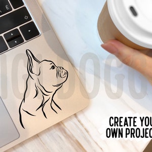 French Bulldog Side View Outline SVG/ Minimalist Dog Profile Line Art ...