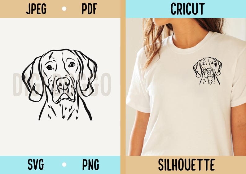 English Pointer Outline: Dog Clipart Vector (digital Download) - Etsy