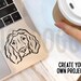 Working Cocker Spaniel Outline Svg/working Cocker Face Line Art Vector ...