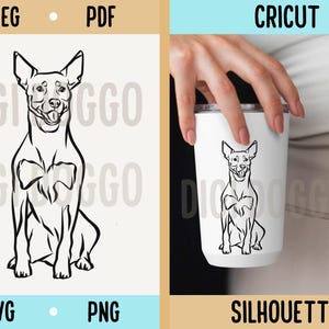 Australian Kelpie Outline Svg/dog Breed Line Drawing SVG Pack/cricut ...