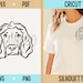 Working Cocker Spaniel Outline Svg/working Cocker Face Line Art Vector ...