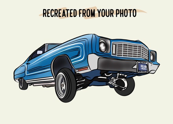 Custom Digital Car Drawing/ Car Portrait From Photo/ - Etsy