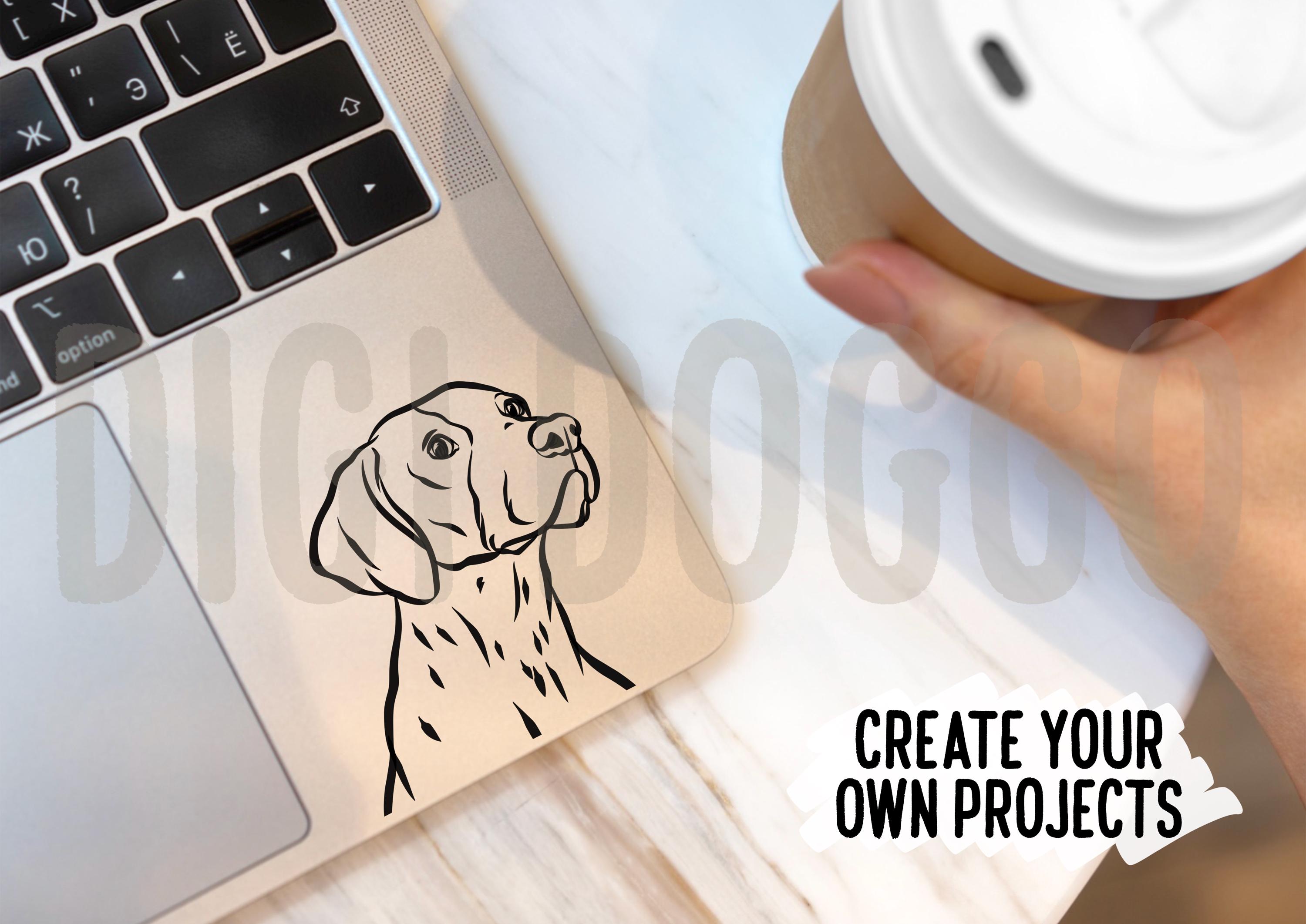 English Pointer Outline: Dog Clipart Vector (digital Download) - Etsy