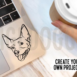Australian Kelpie Outline SVG: Dog Breed Line Art (digital Download) - Etsy
