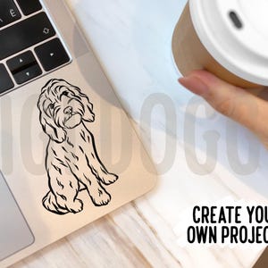 Cockapoo Outline SVG: Dog Line Drawing Vector (digital Download) - Etsy