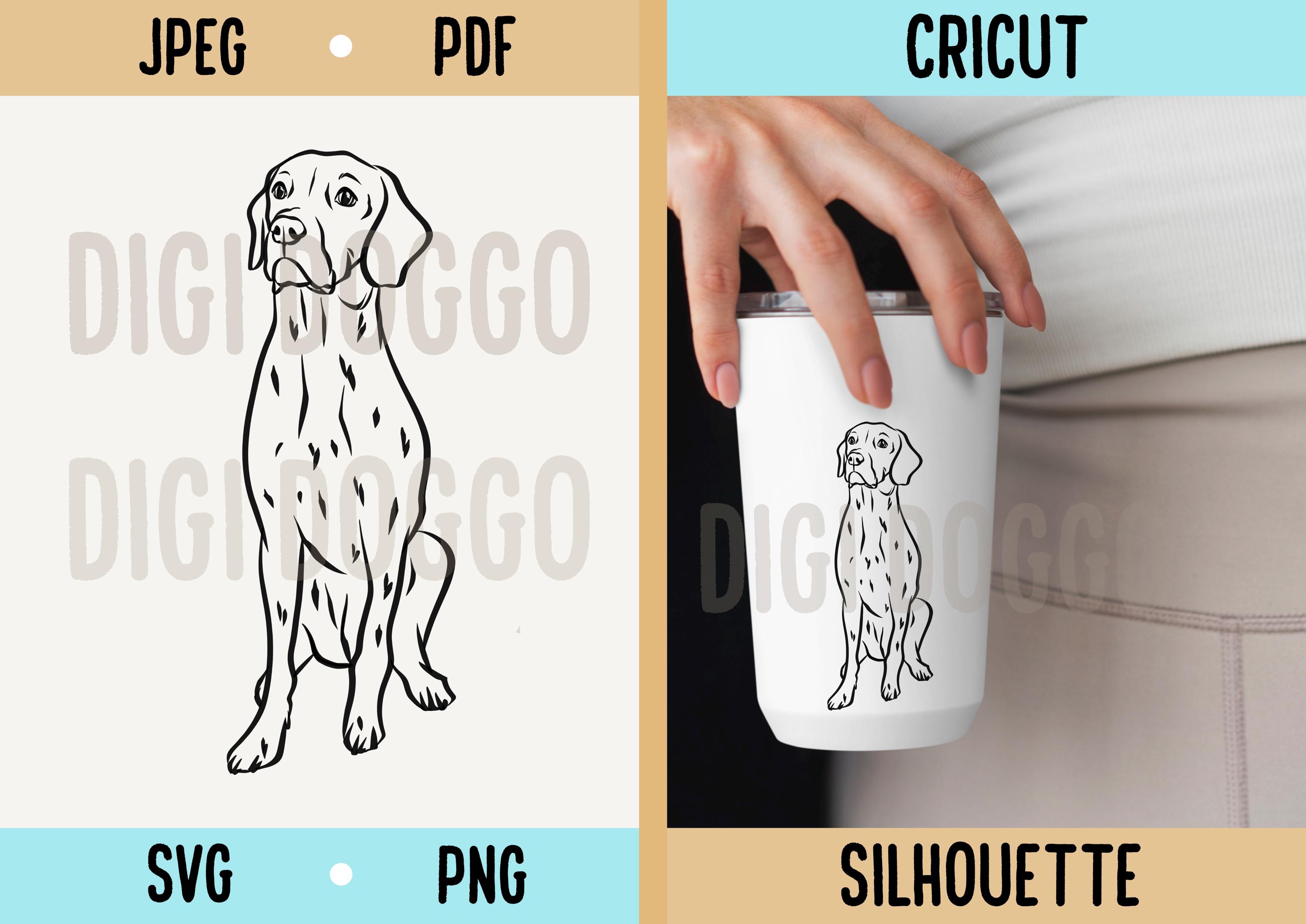 English Pointer Outline: Dog Clipart Vector (digital Download) - Etsy