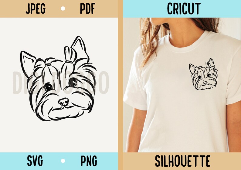 Yorkshire Terrier Outline SVG, Yorkie Dog Clipart (digital Download) - Etsy