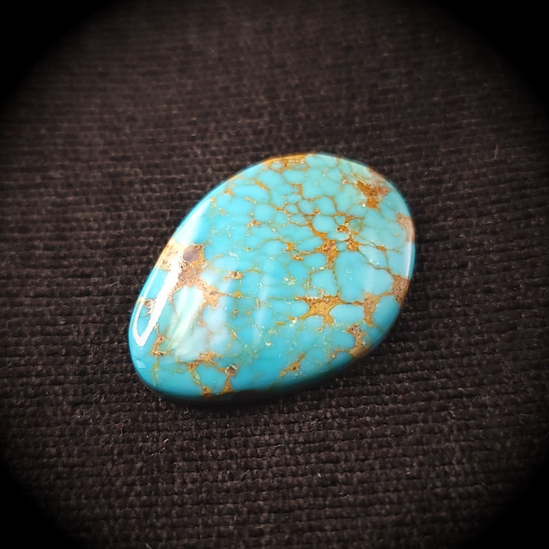 Turquoise Mountain Turquoise. Gem Grade Old Stock Turquoise Cabochon ...