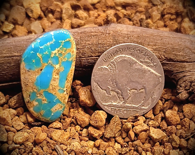 Rare Pilot Mountain Turquoise. Turquoise Cabochon. 14.8 Carats. Old ...