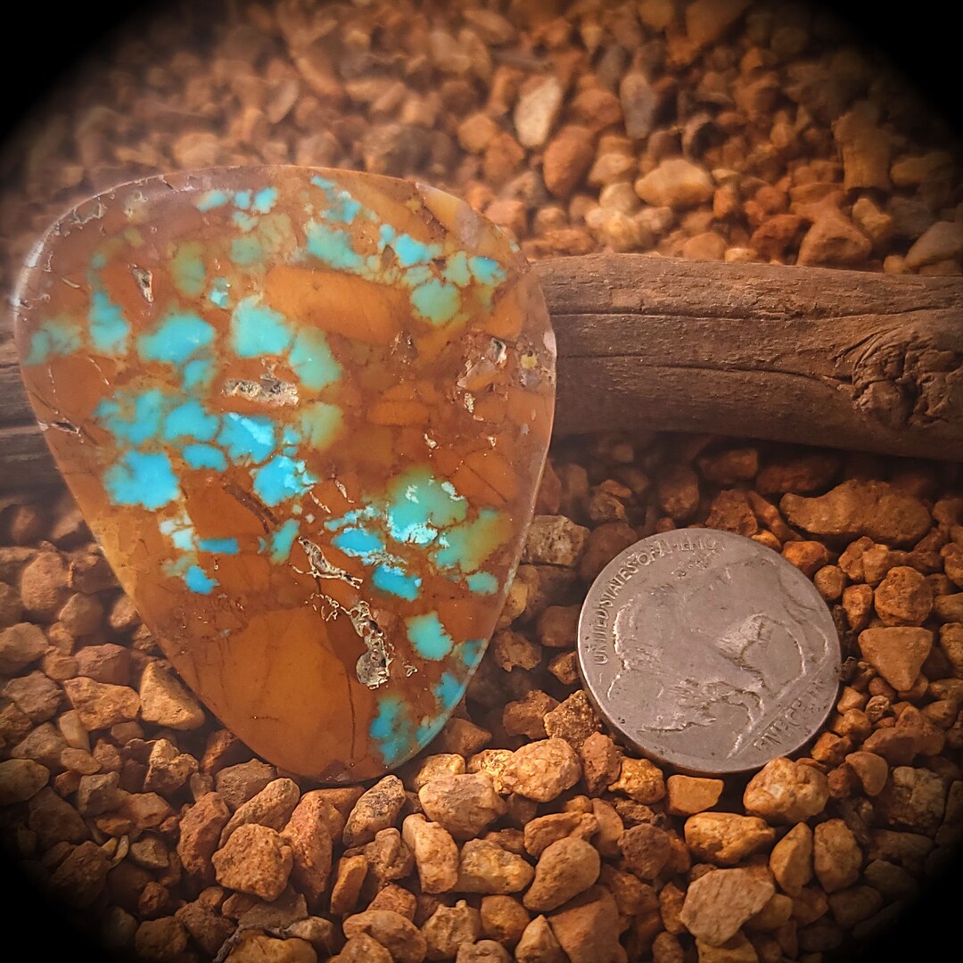Rising Phoenix Turquoise. Huge Gem Grade Turquoise Cabochon. Blue ...