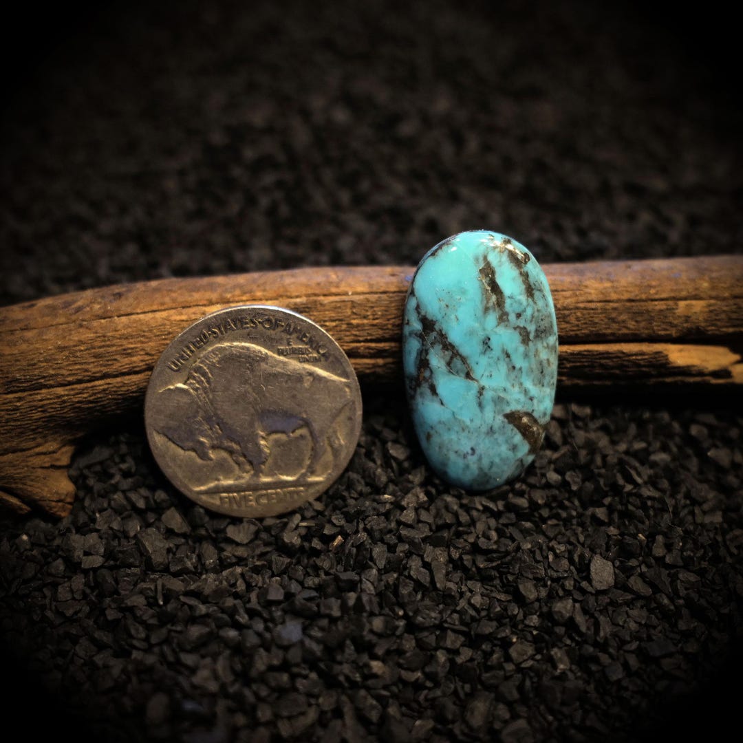 Kingman Blue Turquoise Cabochon. 11 Carats. Old Stock Arizona Gemstone ...