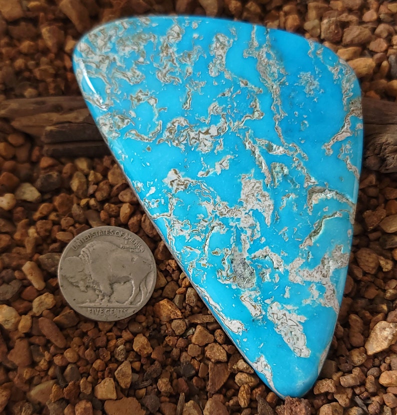 Massive Natural Sleeping Beauty Turquoise. Rare Gem Grade Turquoise Cab ...