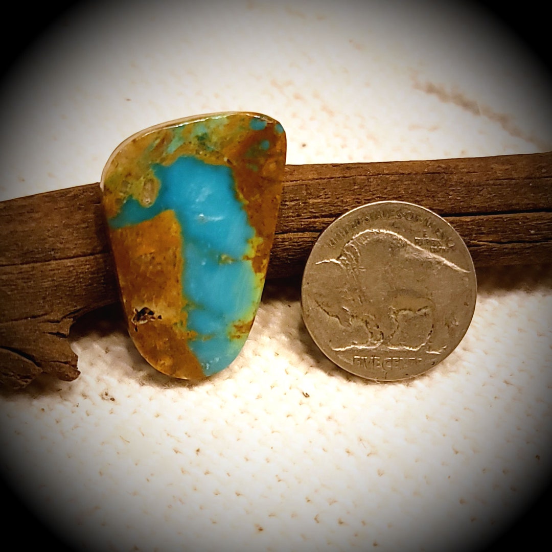 Rising Phoenix Turquoise. Gem Grade Turquoise Cabochon. Blue High Grade ...