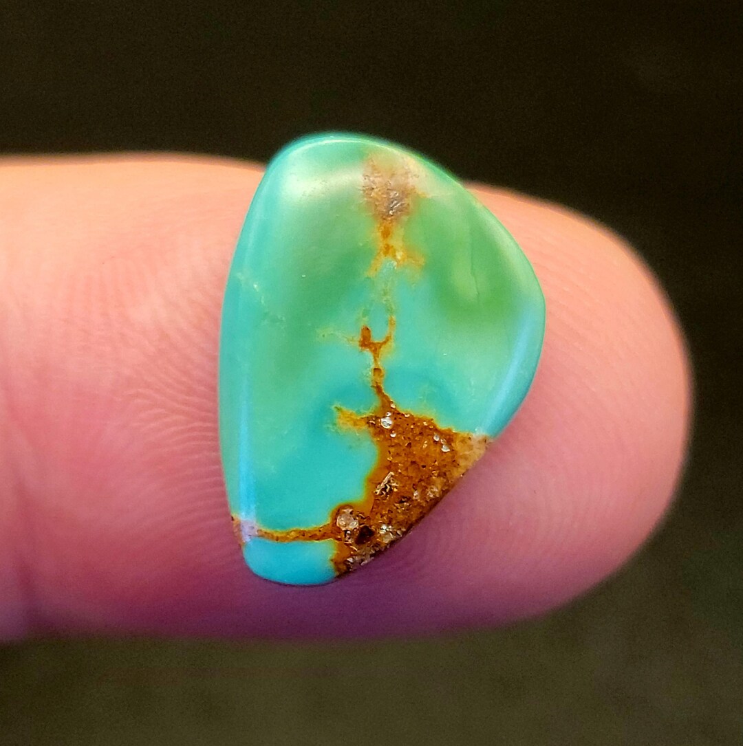 Gem Grade Royston Green Turquoise Cab. High Grade Turquoise Cabochon. 4 ...