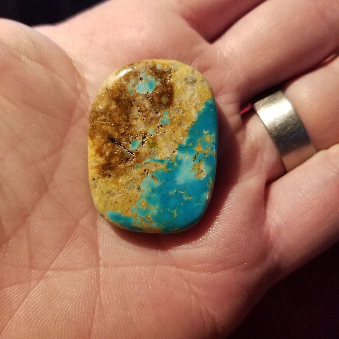 Royston Turquoise. Turquoise Cabochon. Nevada Tuqruoise. 55 Carats. Old ...