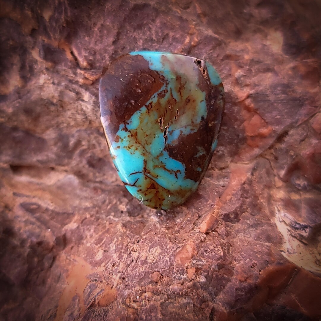 Rising Phoenix Turquoise Cabochon, Gem Grade Arizona Stone (13 Carats ...