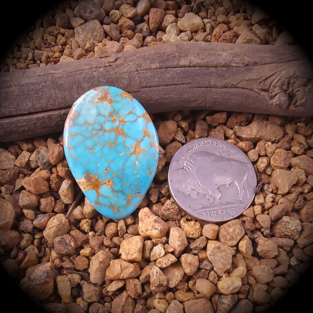 Turquoise Mountain Turquoise. Gem Grade Old Stock Turquoise Cabochon ...